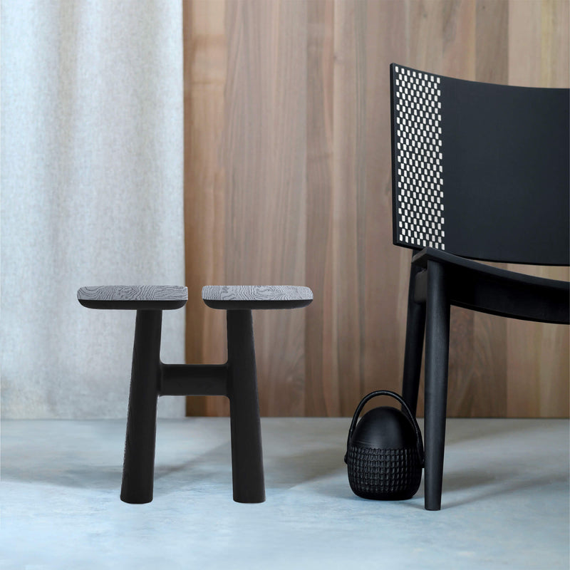 Mora Solid Ash Wood Split Side Coffee Accent Table